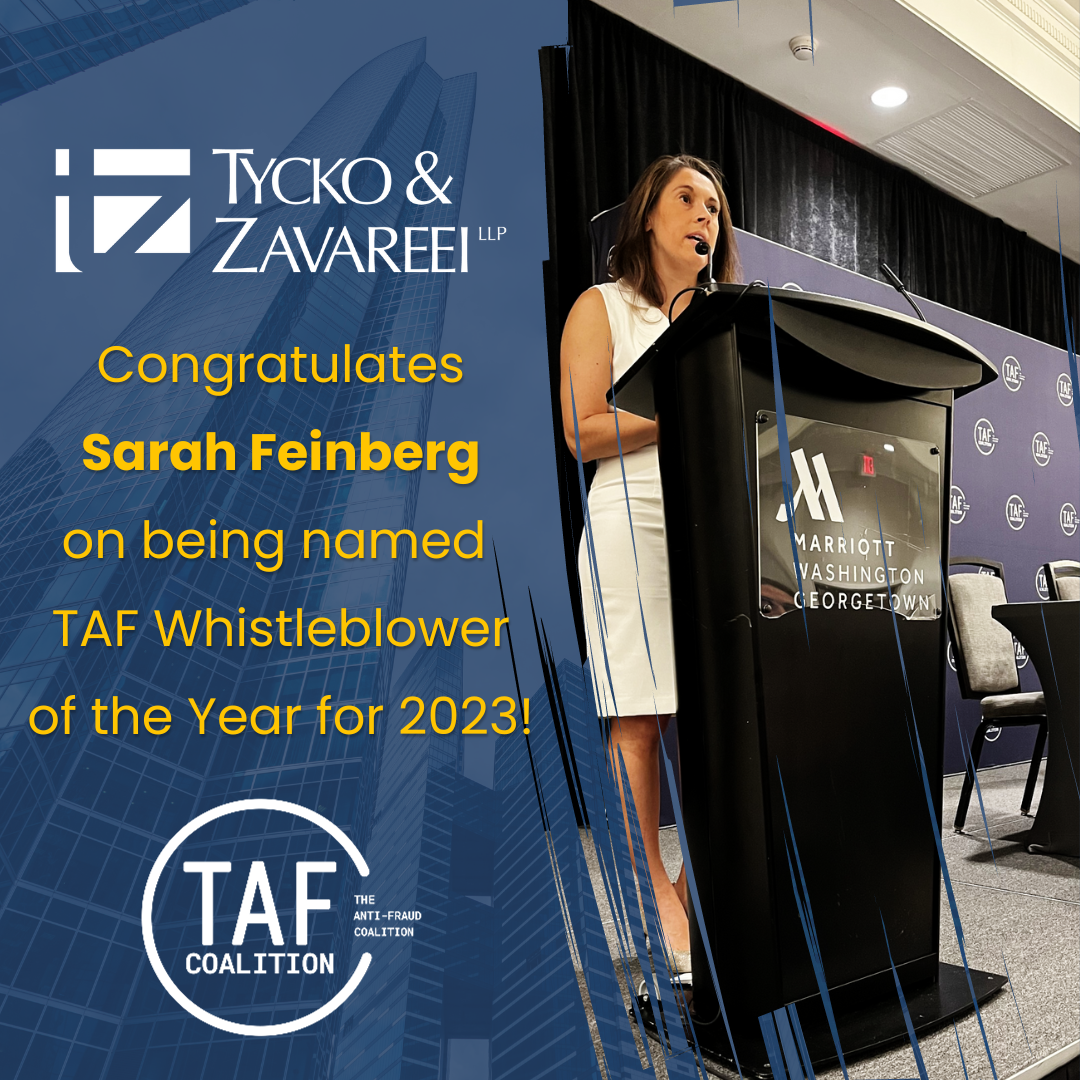 TAF Coalition Honors Sarah Feinberg as 2023 Whistleblower of the Year ...